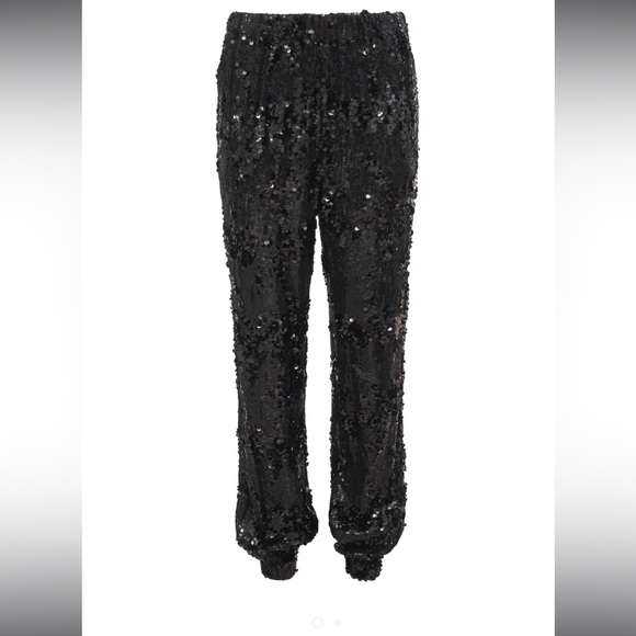 Gold Hawk | Pants & Jumpsuits | Gold Hawk Clothing Black Sequin Jog ...